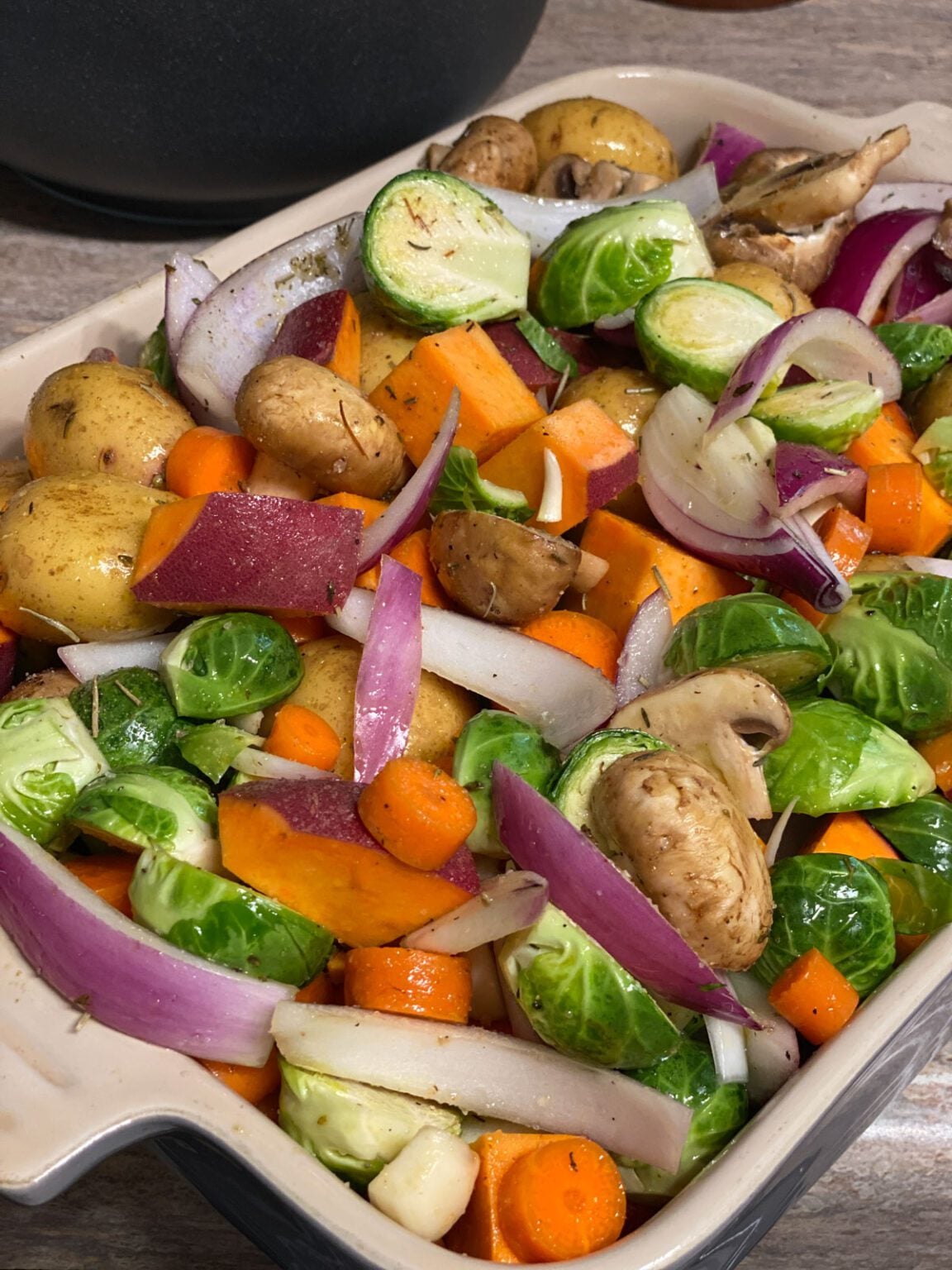 Garlic Herb Oven Roasted Vegetables - Food Sharing Vegan