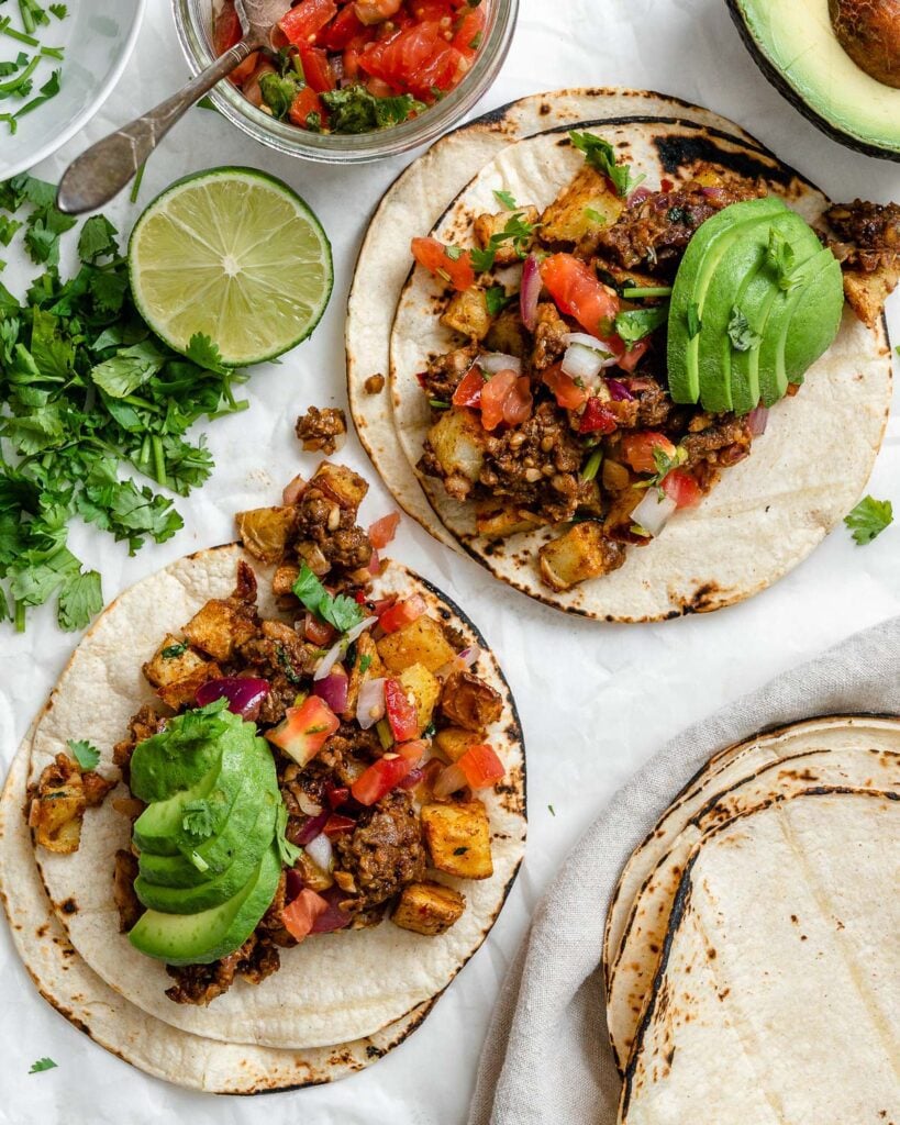 Vegan Chorizo Tacos - Food Sharing Vegan