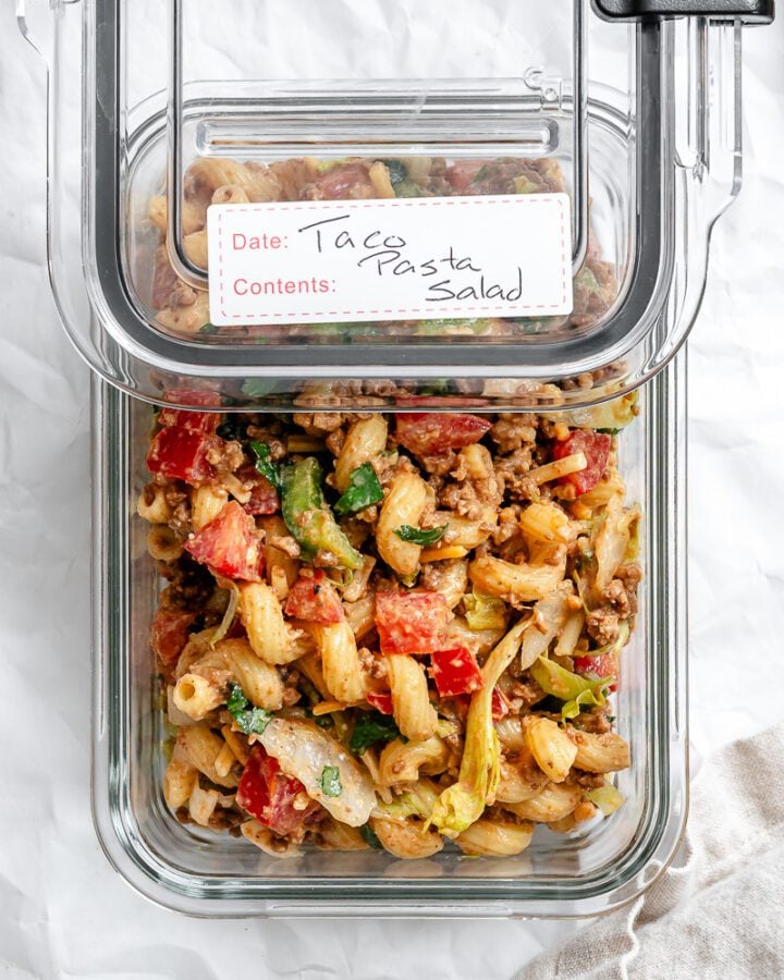Taco Pasta Salad [Without Meat] - Food Sharing Vegan