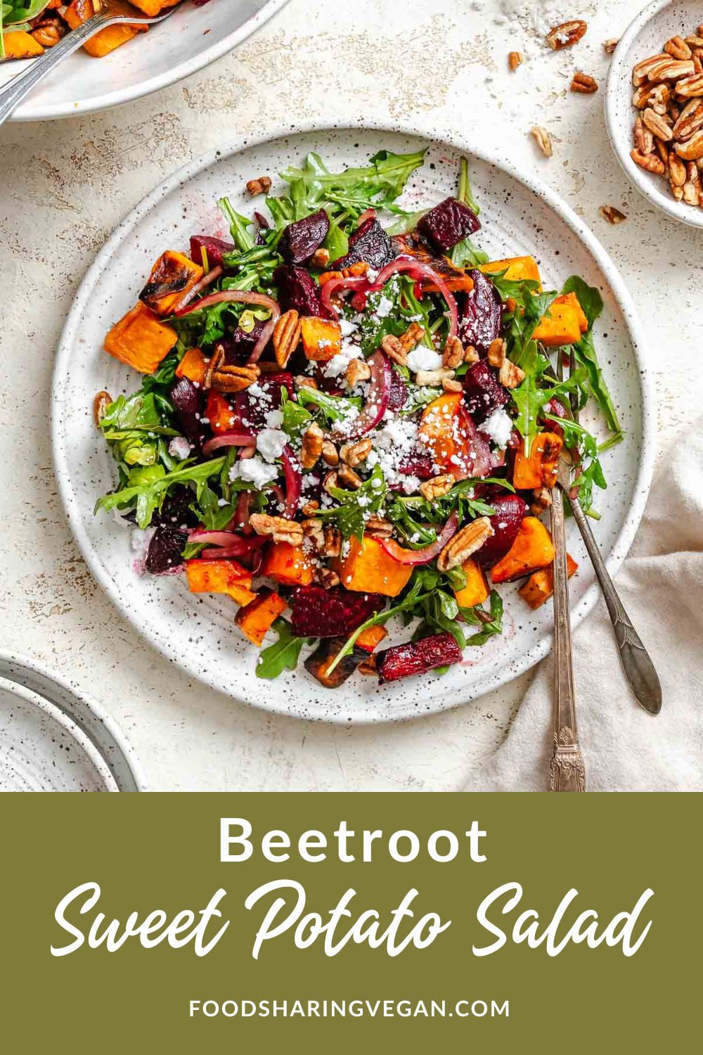 Roasted Beetroot Sweet Potato Salad - Food Sharing Vegan